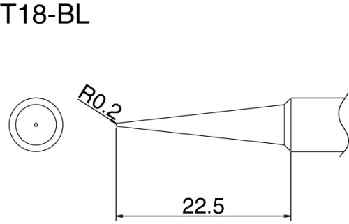 Hakko T18-BL Solder Tip - Kiesub Electronics Las Vegas