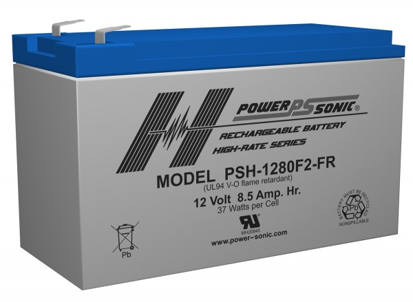 Powersonic PSH-1280 F2 FR 12V 8.5AH High-Rate Battery - Kiesub ...
