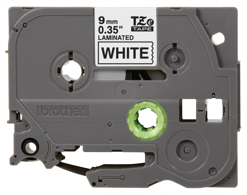 Brother TZe221 Black on White 3/8" Label Tape - Kiesub Electronics ...
