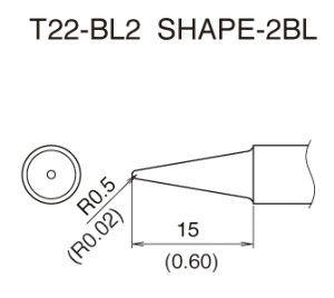 Hakko T22-BL2 Heavy Duty Conical Tip - Kiesub Electronics Las Vegas